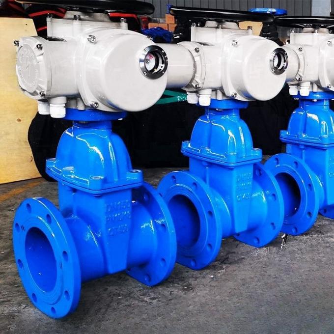 PN10 Electric Control Gate Valve DN250 DN350 Flanged Gate Valve